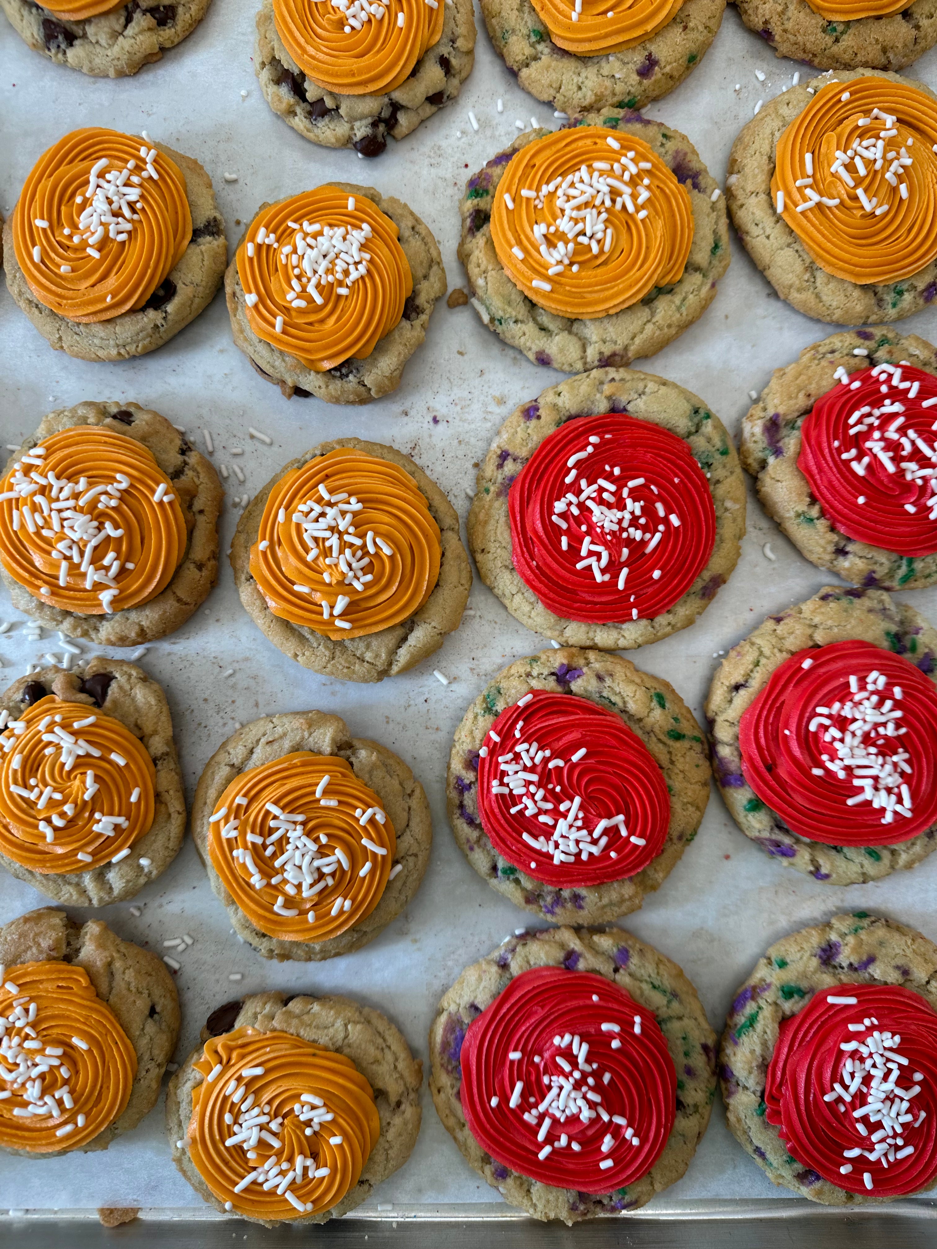 Customizable Frosted Cookies w/ Game Day Vanilla Buttercream - 12 per ...