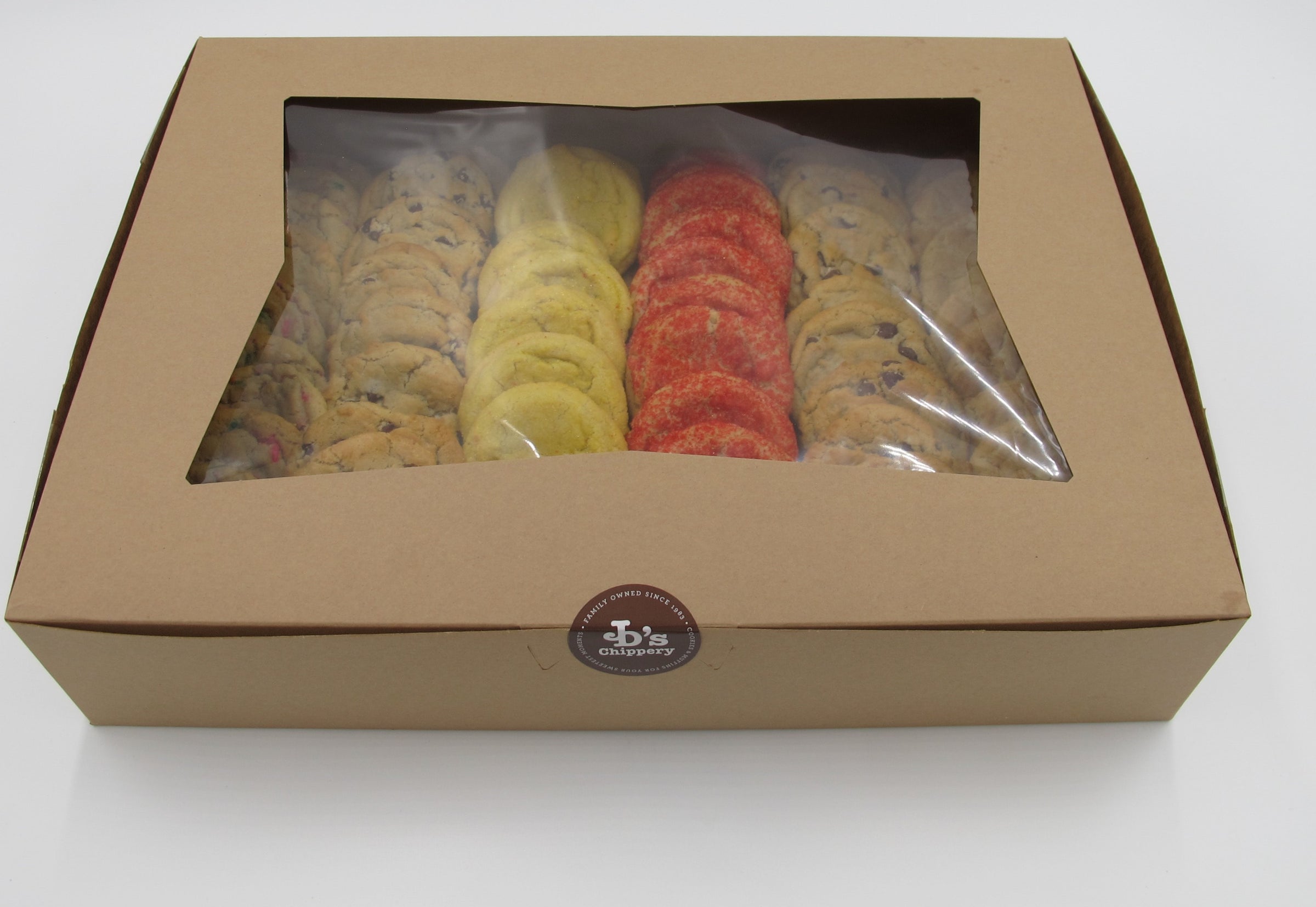 Party Box w/ 60 Cookies | JD's Chippery